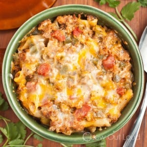 Mexican Style Cheesy Ravioli Bake | Chew Out Loud