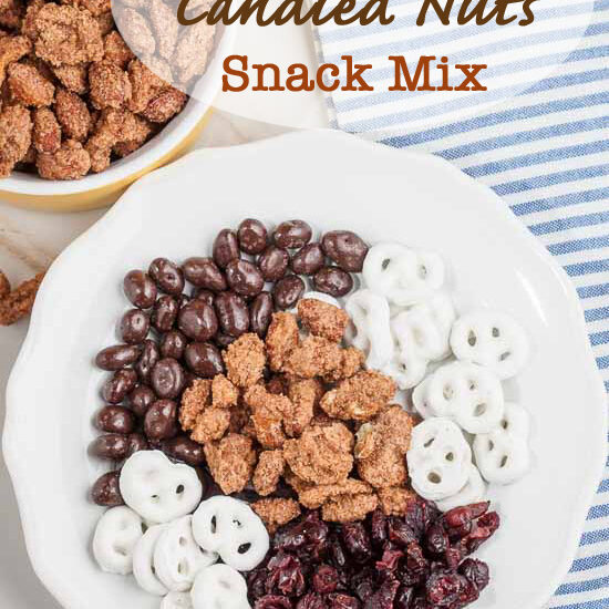 Cinnamon Sugar Candied Nuts Snack Mix | Chew Out Loud
