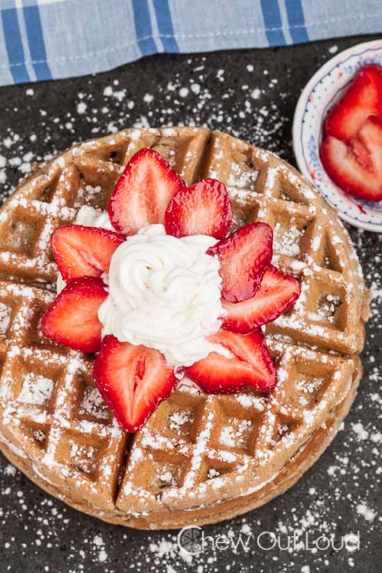 Fluffy Whole Wheat Waffles | Chew Out Loud