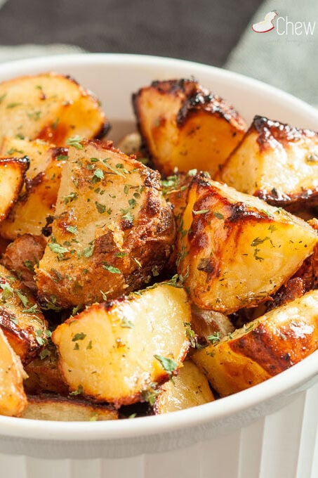 Creamy Baked Mashed Potatoes | Chew Out Loud