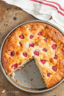 Easy Raspberry Cake | Chew Out Loud