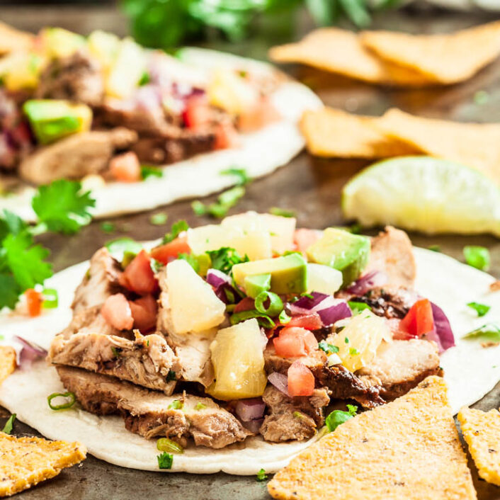 Maui Chicken Tacos | Chew Out Loud