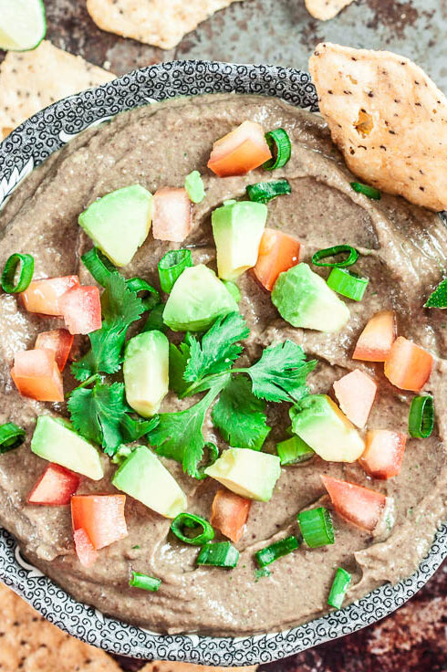 Black Bean Dip (with Avocado) | Chew Out Loud