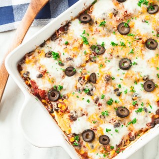 Mexican Style Cheesy Ravioli Bake | Chew Out Loud