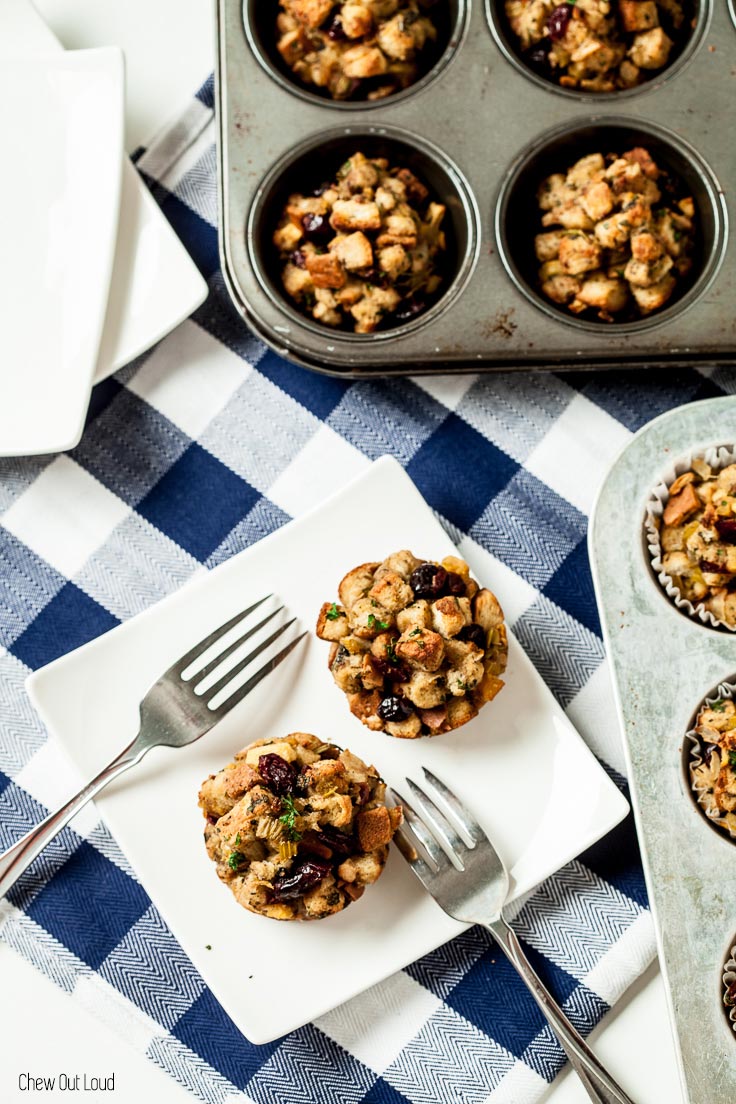 Stuffing Muffins Recipe (Make-Ahead) | Chew Out Loud