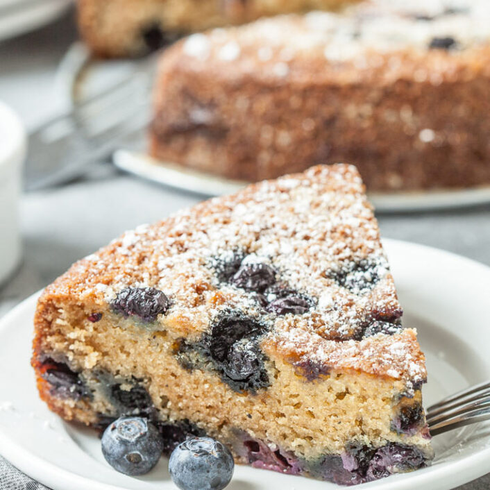 Easy Blueberry Sour Cream Cake Recipe