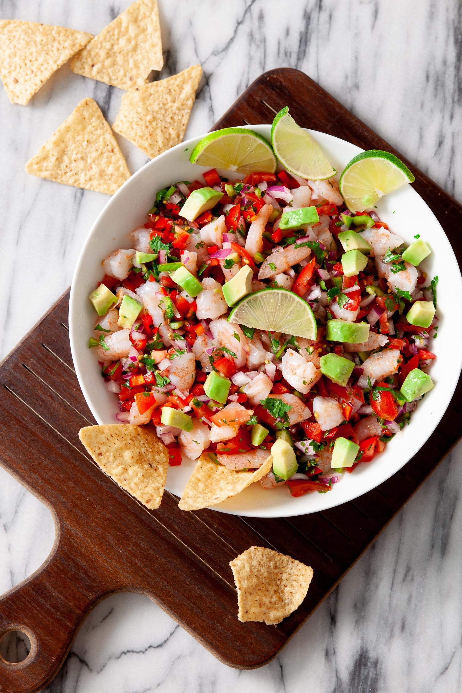 Shrimp Ceviche And Chips