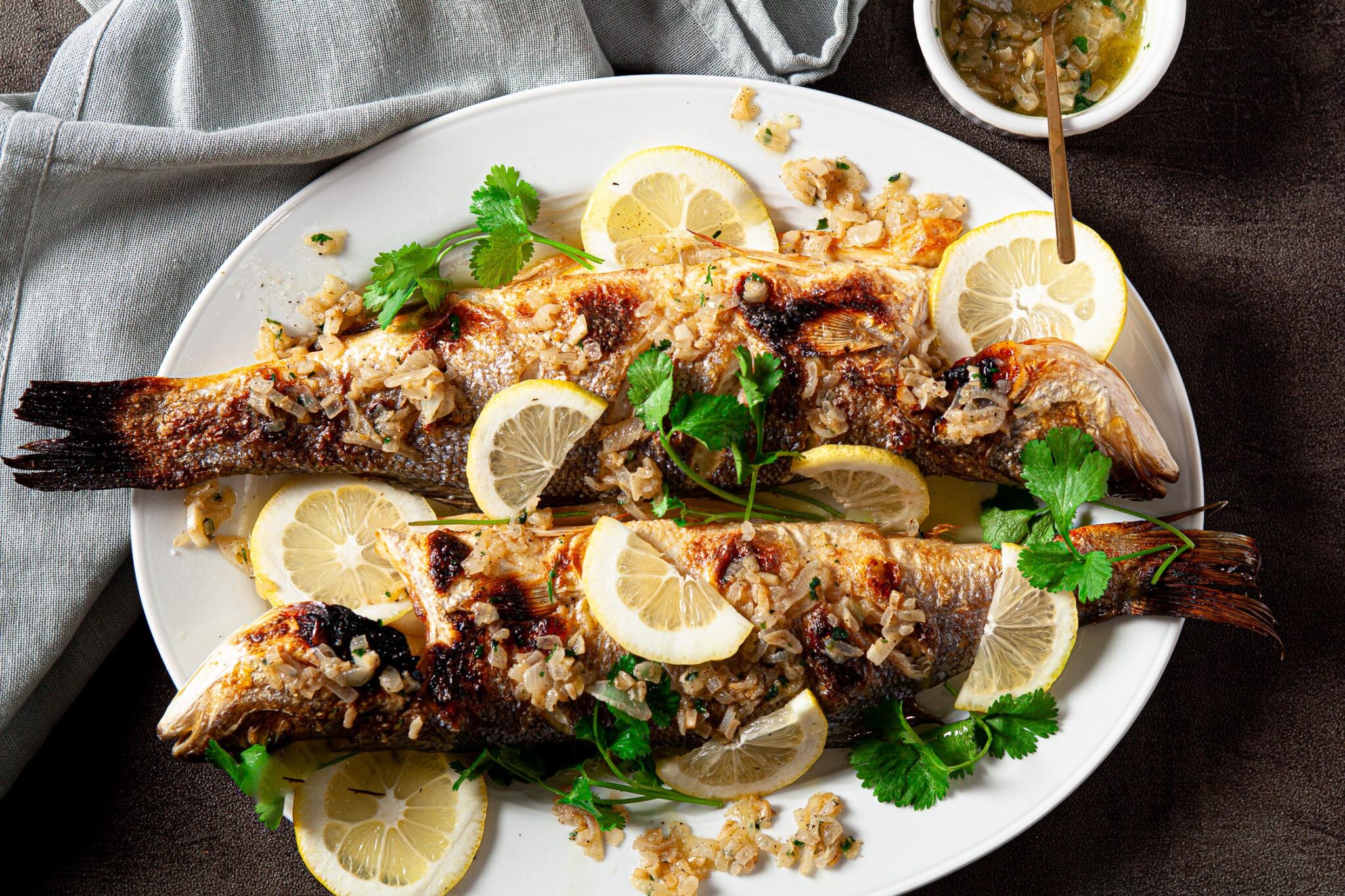 Branzino Recipe with Lemon Butter Sauce | Chew Out Loud