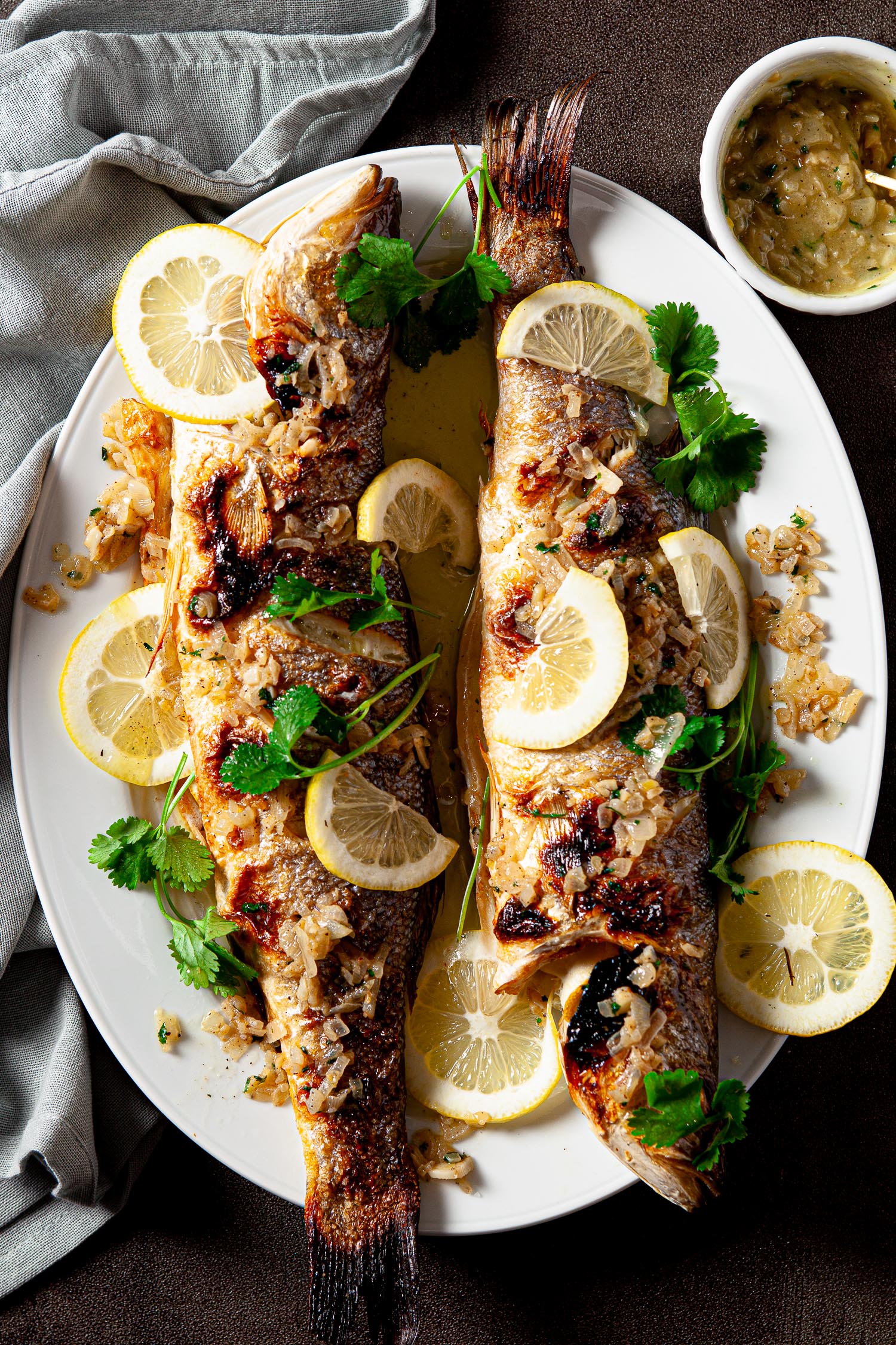 Branzino Recipe with Lemon Butter Sauce | Chew Out Loud