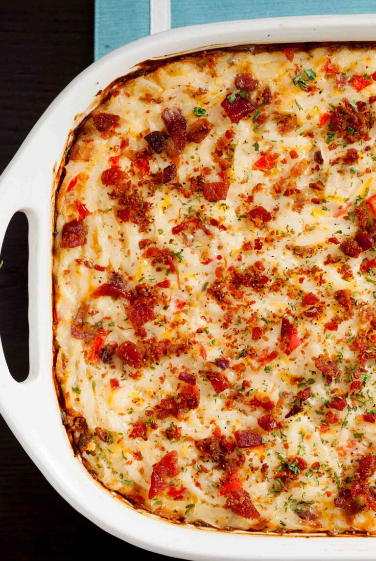 Bacon Hash Brown Casserole | Chew Out Loud