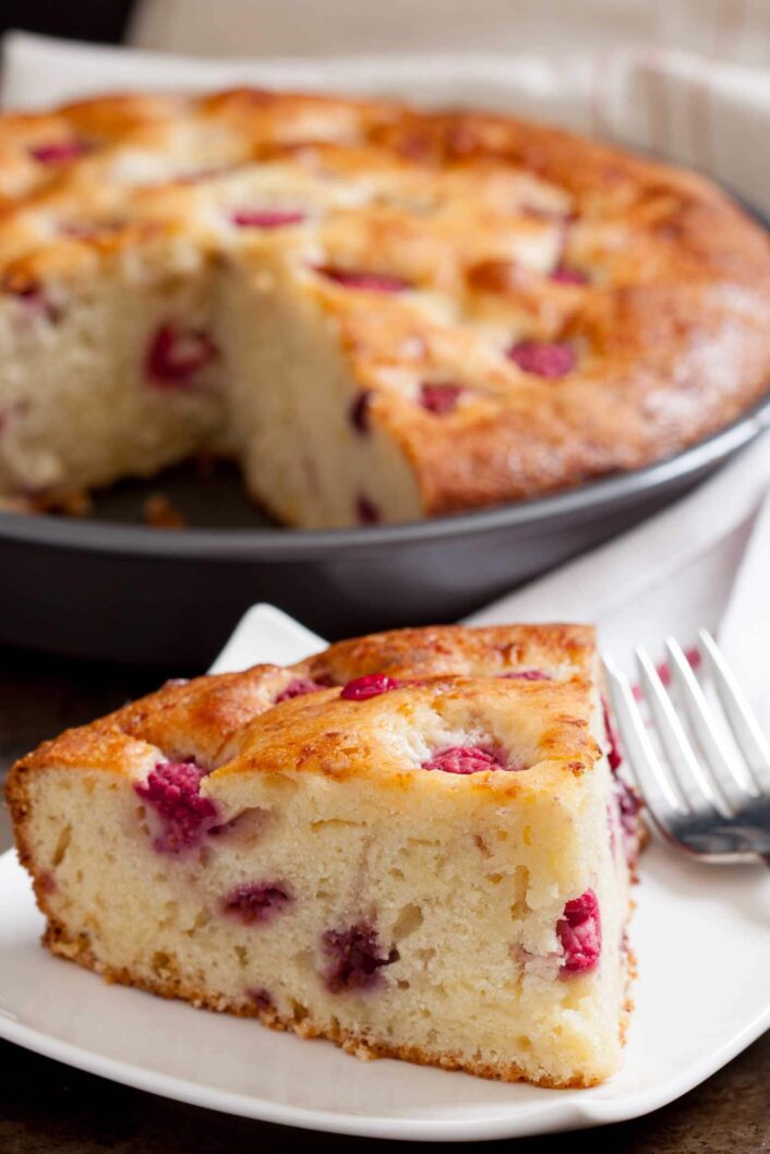 Easy Blueberry Sour Cream Cake Recipe